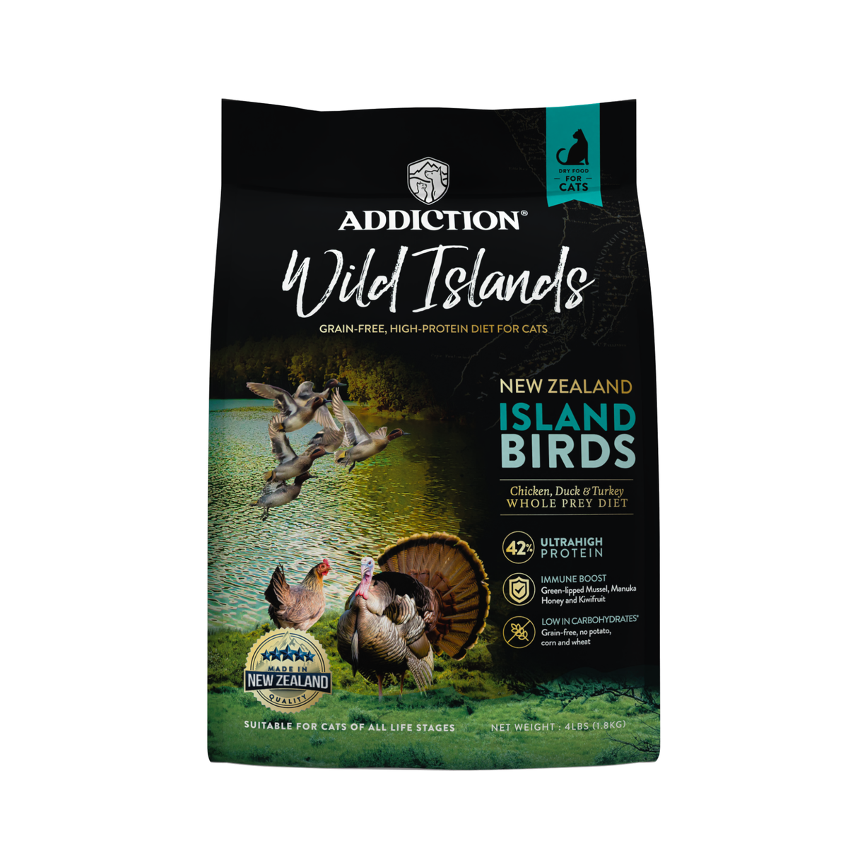 Addiction Wild Islands Island Bird Premium Duck Turkey & Chicken Dry ...