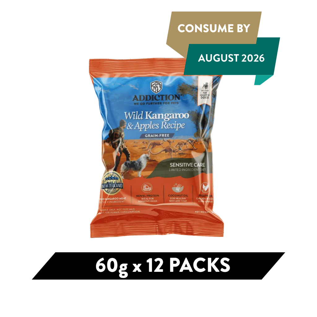 Addiction Wild Kangaroo & Apples Recipe Dry Dog Food - Sample Packs ...