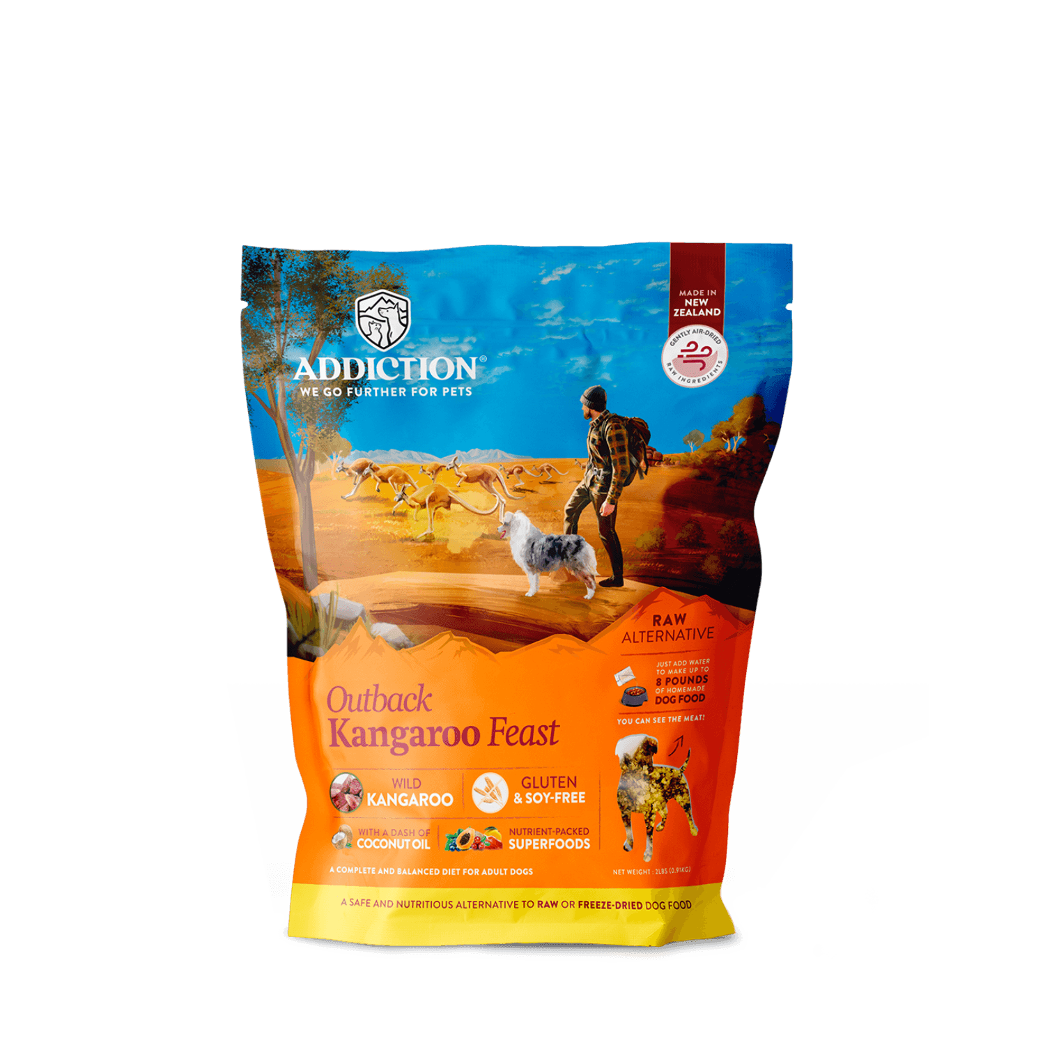 Addiction Outback Kangaroo Feast Raw Alternative Dog Food – Addiction ...