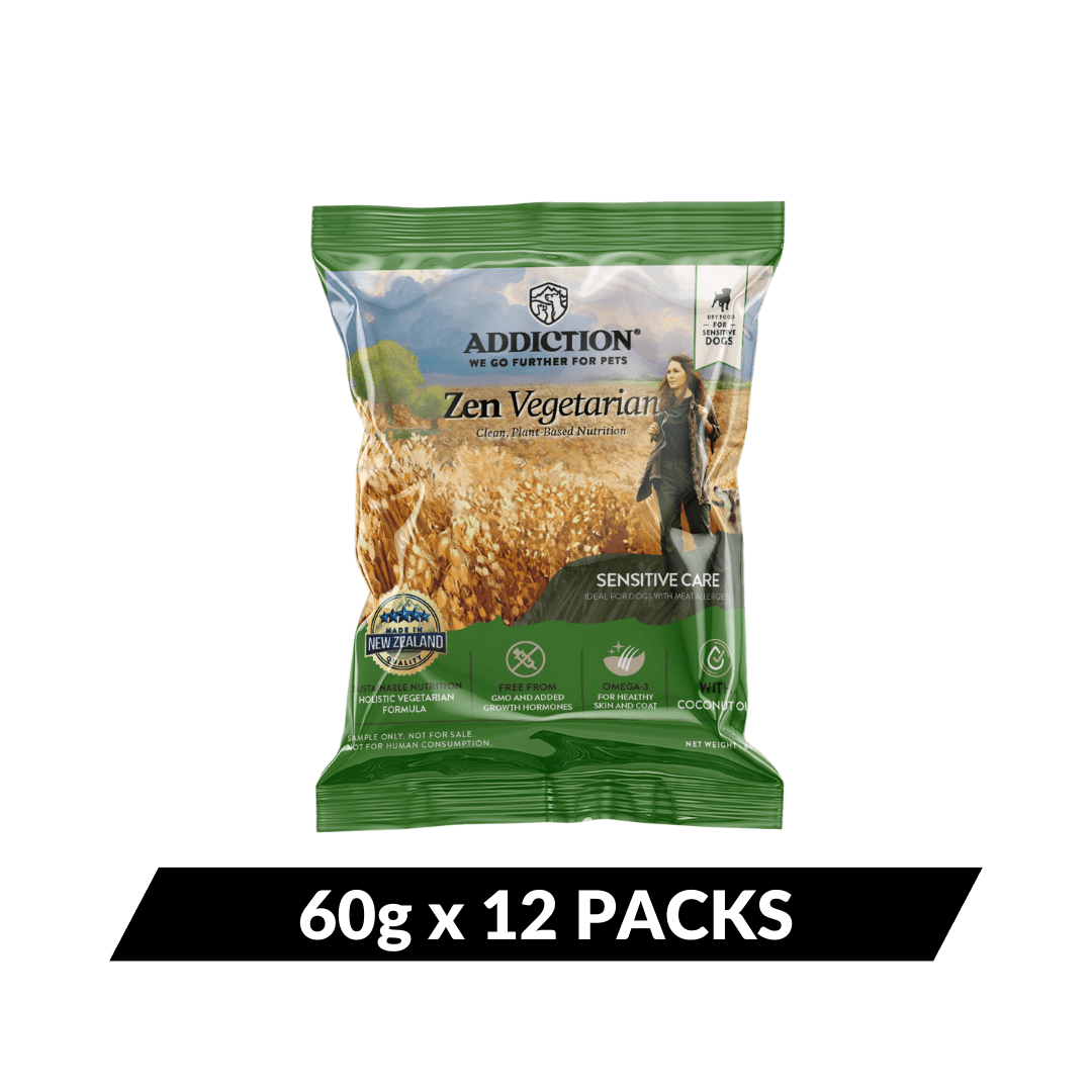 Addiction Zen Vegetarian Dry Dog Food - Sample Packs – Addiction Pet ...